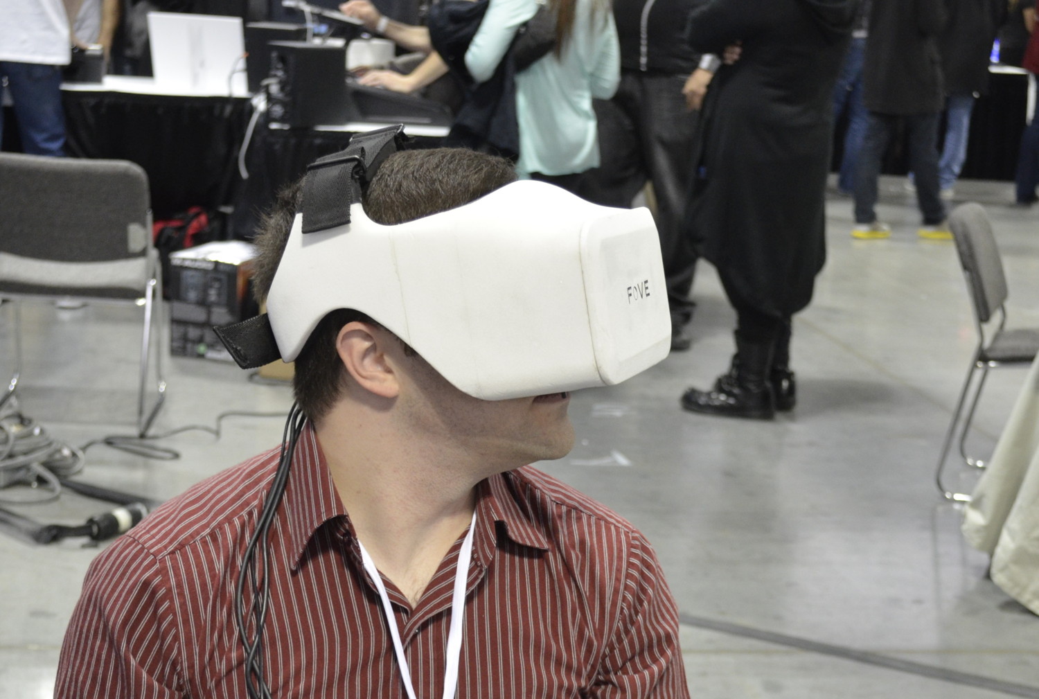 Hands-on with Fove's First Eye-tracking HMD Prototype