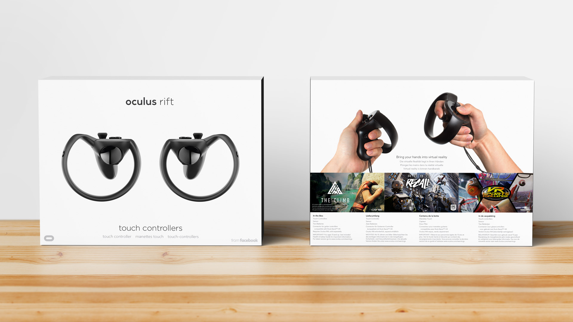 Oculus Touch official retail packaging : oculus